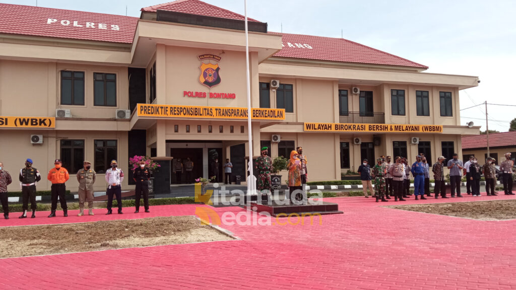 Pengamanan Polres Bontang Diperketat, 300 Personel Siaga ~ KITAMUDAMEDIA